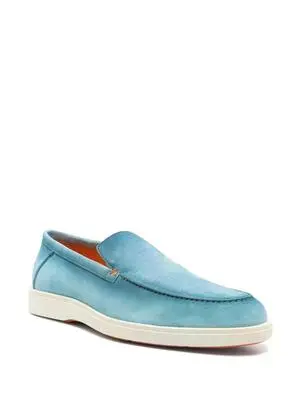 Santoni Suede Loafers - Blue