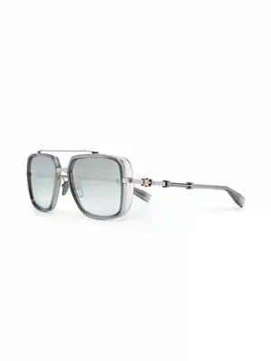 Balmain Officier Square-frame Sunglasses