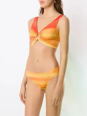 AMIR SLAMA Gradient-effect Bikini
