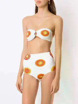 AMIR SLAMA Printed High-rise Bikini Set