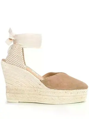 Manebí Hamptons Wedge Espadrilles - Neutrals