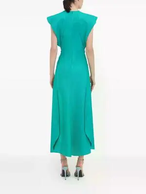 Victoria Beckham Folded Cap-sleeve Midi Dress