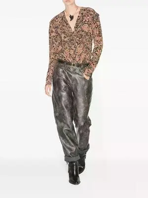MARANT ETOILE Zekia Paisley Print Blouse - Black