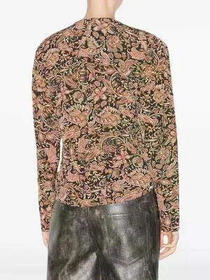 MARANT ETOILE Zekia Paisley Print Blouse - Black