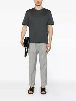 Eleventy Layered-detail T-shirt - Black