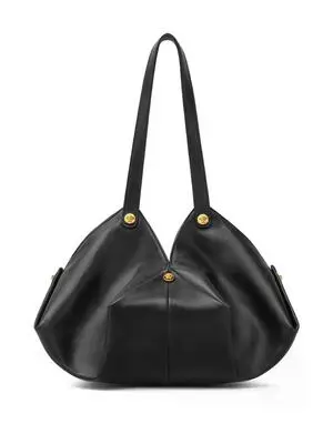 Versace Protea Shoulder Bag In Lambskin - Black