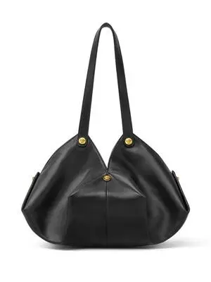 Versace Protea Shoulder Bag In Lambskin - Black