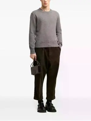 AMI Paris Tapered-leg Corduroy Trousers