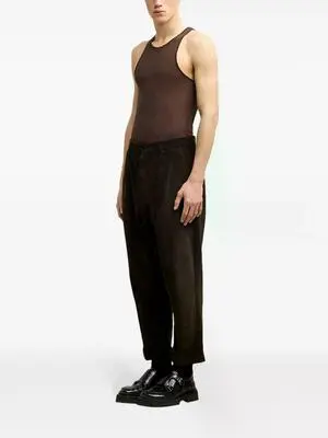 AMI Paris Tapered-leg Corduroy Trousers