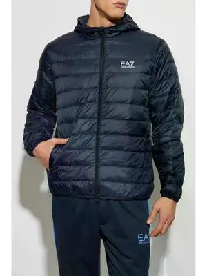 EA7 Logo-print Padded Jacket