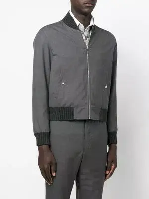 Thom Browne 4-bar Stripe Wool Bomber Jacket