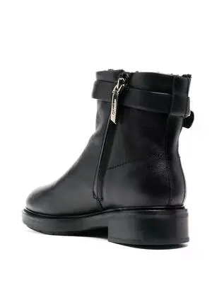 Calvin Klein Logo-buckle Ankle Boots