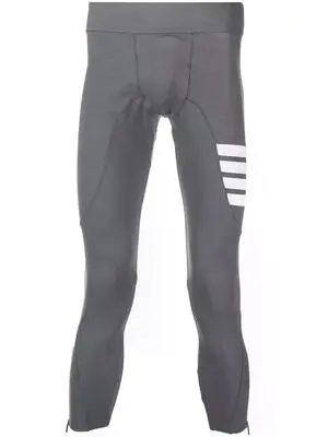 Thom Browne 4-bar Stripe Lightweight Compression Tights - Grey