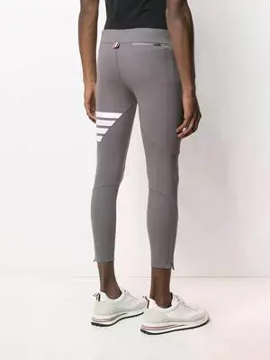 Thom Browne 4-bar Stripe Lightweight Compression Tights - Grey