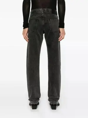Alexander McQueen Logo-plaque Straight Leg Jeans