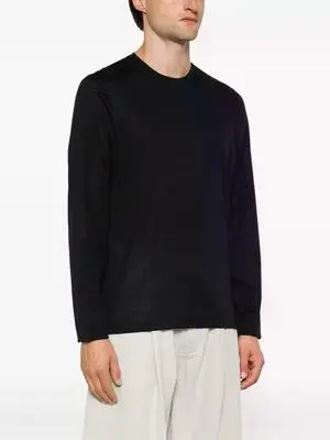 D4.0 Slub-texture T-shirt - Blue