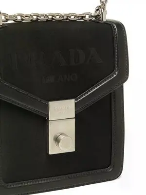 Prada Jacquard Logo Shoulder Bag