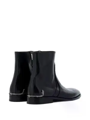 Roberto Cavalli Leather Ankle Boots