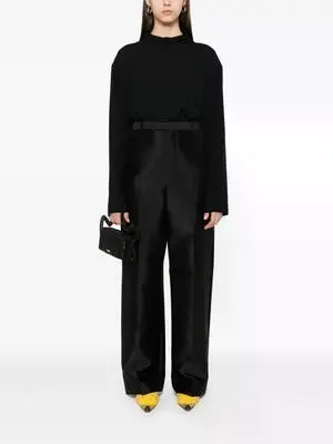 Carven Long Sleeve Blouse With Rear Button Fastening