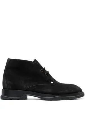 Alexander McQueen Lace-up Suede Boots
