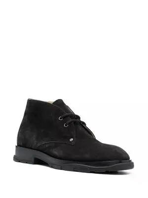 Alexander McQueen Lace-up Suede Boots