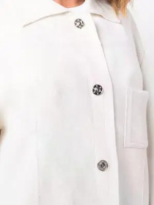 BARRIE Single-breasted Cashmere-cotton Blend Coat