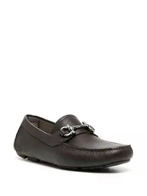 FERRAGAMO Gancini Horse-bit Driver Loafers