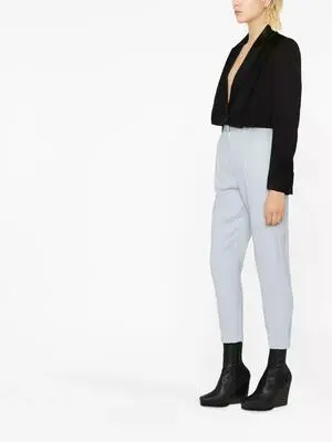 Alexander McQueen Cropped Wool Blazer