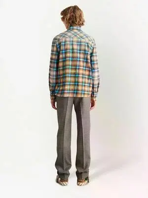Off-White Check-print Long-sleeve Shirt