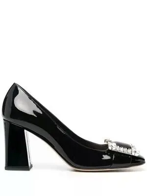 SERGIO ROSSI Embellished Patent Pumps