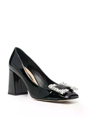 SERGIO ROSSI Embellished Patent Pumps