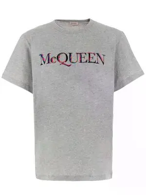 Alexander Mcqueen Embroidered T-shirts For Men
