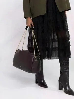 Maje Layered Tulle Midi Skirt