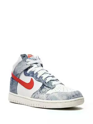 Nike Dunk High Washed Denim Sneakers