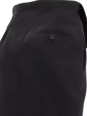 Alexander McQueen Folded-edge Midi Skirt