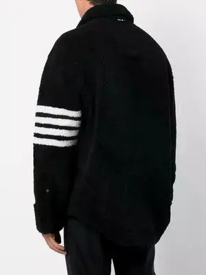 Thom Browne 4-bar Shearling Jacket - Blue