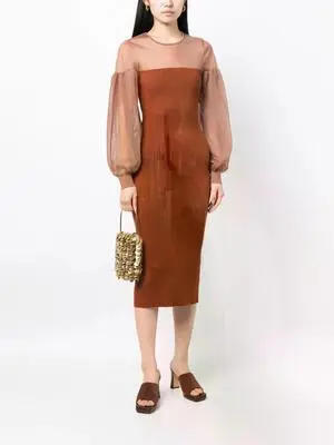 Ulla Johnson Milla Sheer-paneling Ribbed Dress