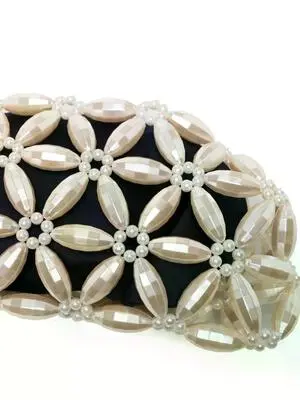 0711 TBILISI Pearl Clutch Bag