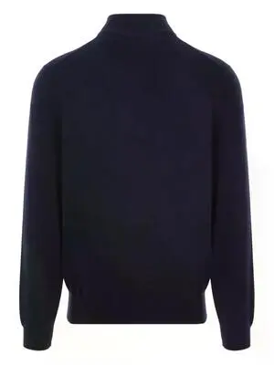 Brunello Cucinelli Zip-fastening Cashmere Sweater - Blue