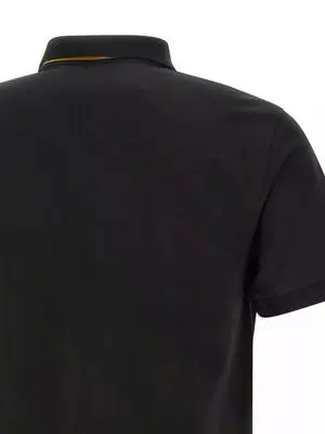 SUN 68 Logo-embroidered Polo Shirt - Black