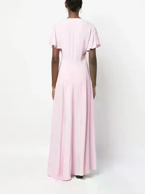 Vivetta Ruched Cut-out Maxi Dress - Pink