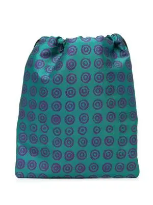10 CORSO COMO Geometric-print Makeup Bag - Blue