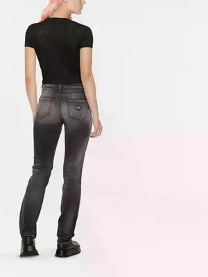 Philipp Plein Logo Plaque Distressed Denim Jeans