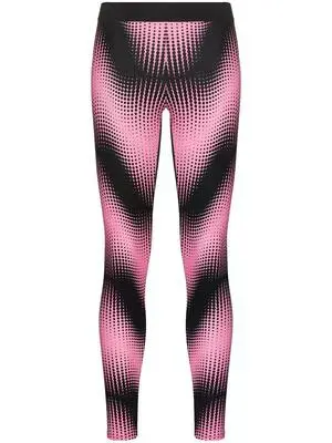 Rabanne Abstract-print Leggings - Pink
