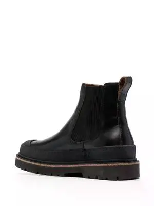 BIRKENSTOCK Prescott Leather Chelsea Boots - Black