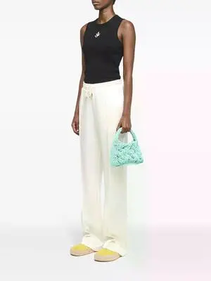 JW Anderson Anchor-embroidered Top - Black