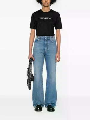 Rabanne Logo-embellished Jersey T-shirt