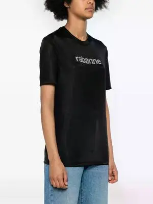 Rabanne Logo-embellished Jersey T-shirt