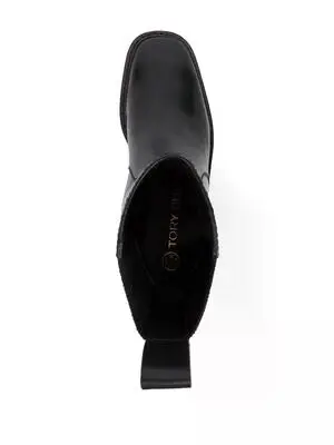 Tory Burch Square-toe Leather Chelsea Boots