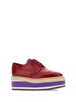 Prada 60mm Platform Brogue Shoes